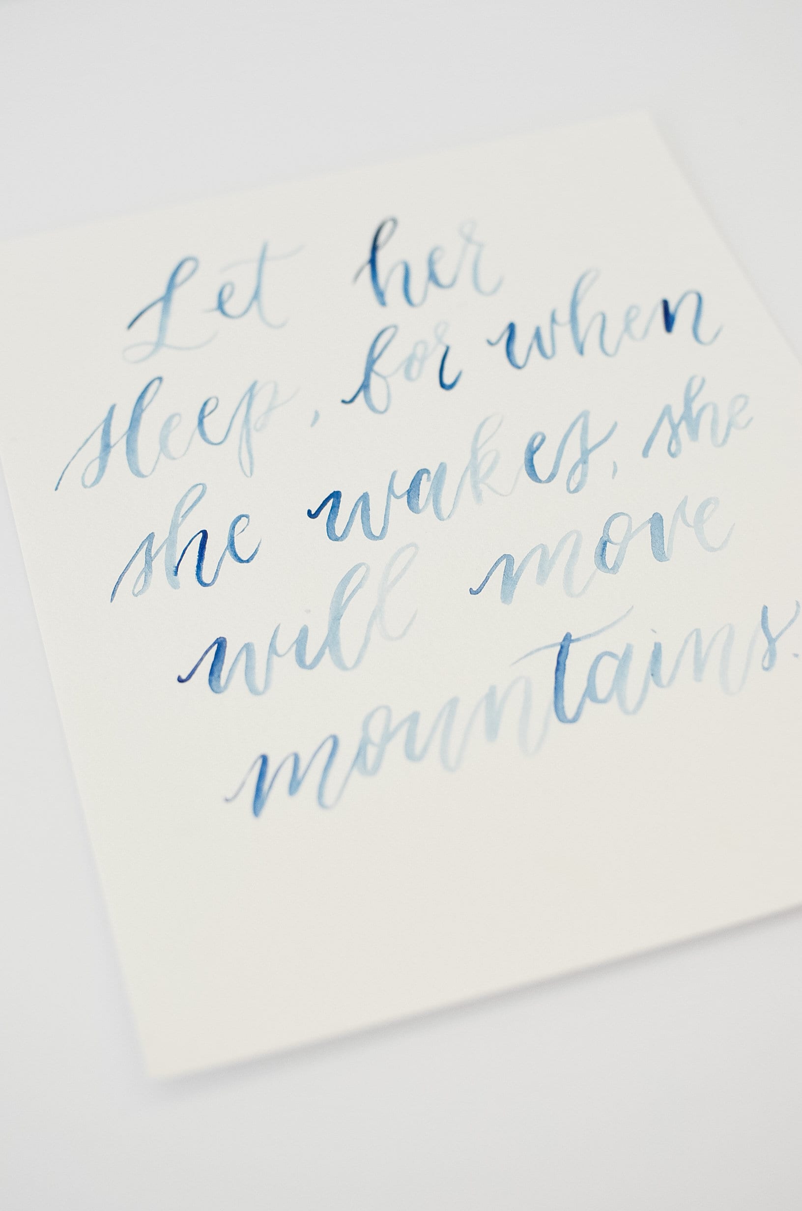 Custom Lettering Watercolor Print Handwritten Custom Quote Bespoke ...