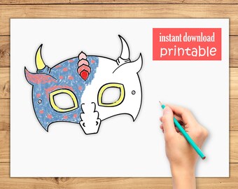 Monster Printable Masks halloween masks monsters monster | Etsy