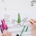 Unicorn Paper Crown Party Coloring Printable Kids Craft Unicorn ...