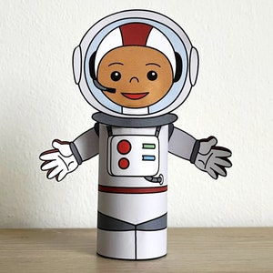 Astronaut Toilet Paper Roll Craft Space Party Coloring Printable ...