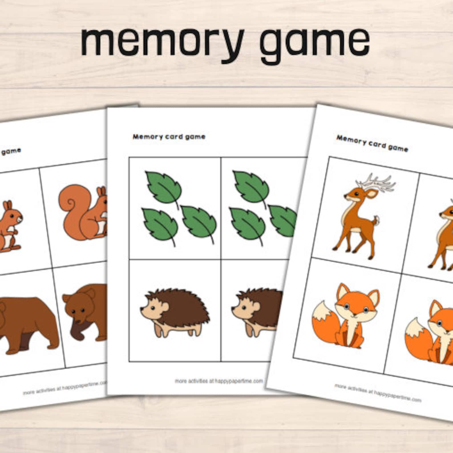 Woodland Activity Worksheets Printable Kids Coloring Pages - Etsy