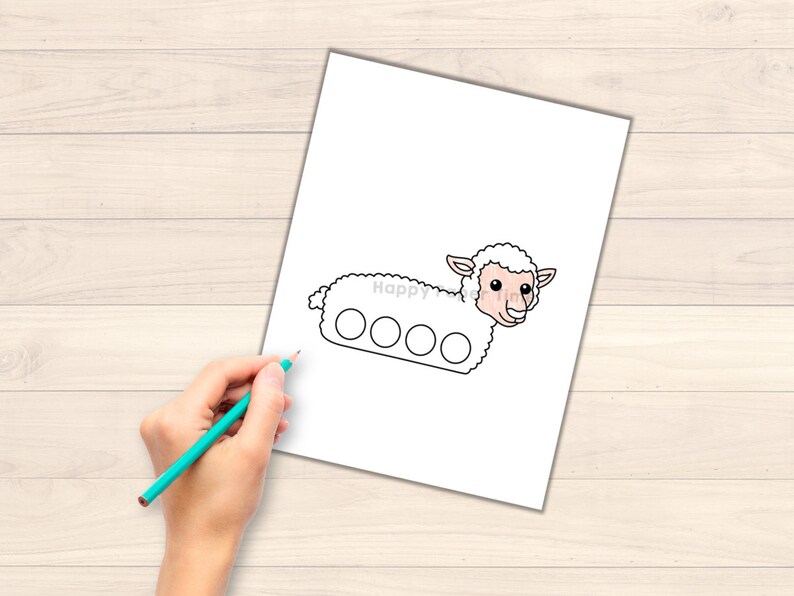 Sheep Paper Craft Printable Farm Animal Finger Puppet Pretend - Etsy