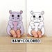 Hippo Paper Craft Printable African Animal Finger Puppet Kids Craft ...
