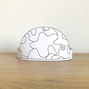Soldier Helmet Paper Crown Headband Military Army Veteran Day Coloring ...