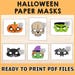 Halloween Mask Kids Diy Halloween Costume Pumpkin Mask Witch Mask ...