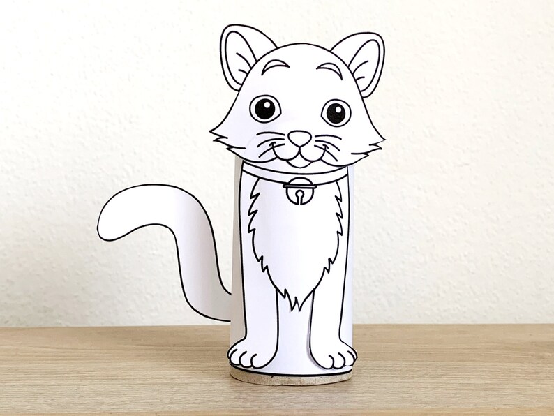 Black Cat Toilet Paper Roll Craft Halloween Spooky Party - Etsy