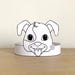 Dog Paper Crown Headband Pet Animal Coloring Printable Kids Craft Puppy ...