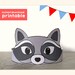 Raccoon Paper Crown Activity Printable Kids Craft Woodland Forest ...