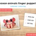 Ocean Animals Paper Craft Printable Finger Puppet Template - Etsy