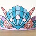 Mermaid Paper Crown Template Ocean Princess Party Headband Coloring ...