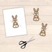 Rabbit Bunny Paper Craft Printable Farm Animal Finger Puppet Kids Craft ...