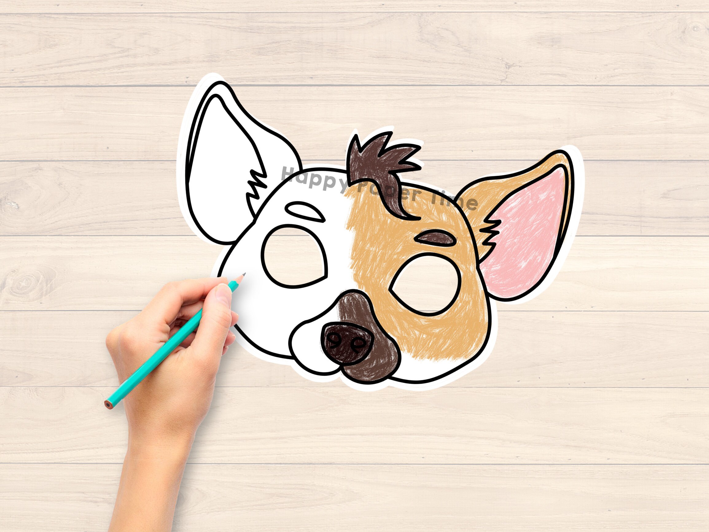 Hyena Mask Costume Animal Mask Printable Party Favor African - Etsy