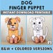 Dog Puppy Paper Craft Printable Pet Animal Finger Puppet Kids Craft ...