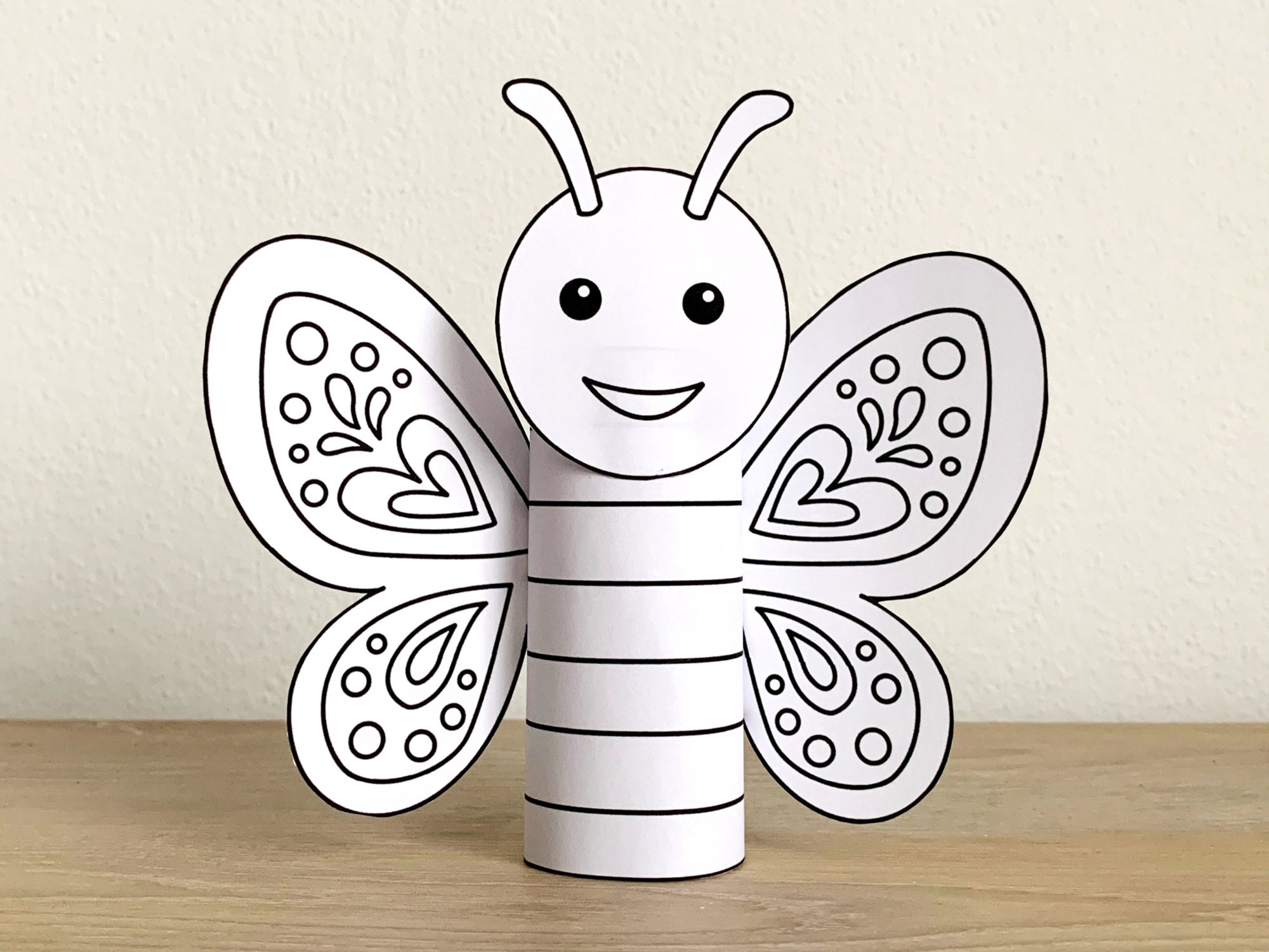 Butterfly Toilet Paper Roll Craft Bugs Insects Spring Party - Etsy