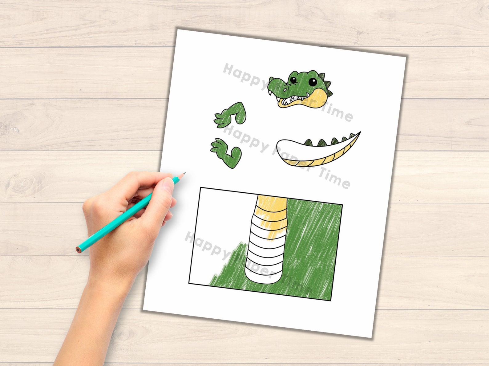 Crocodile Toilet Paper Roll Craft Australian Animal Party - Etsy