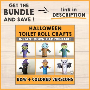 Bat Toilet Paper Roll Craft Halloween Spooky Party Coloring Printable ...