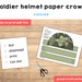 Soldier Helmet Paper Crown Headband Military Army Veteran Day Printable ...