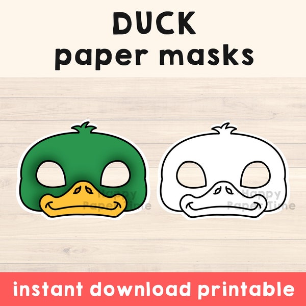 Duck Mask - Etsy