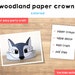 Woodland Animals Paper Crowns Activity Printable Kids Craft Woodland ...