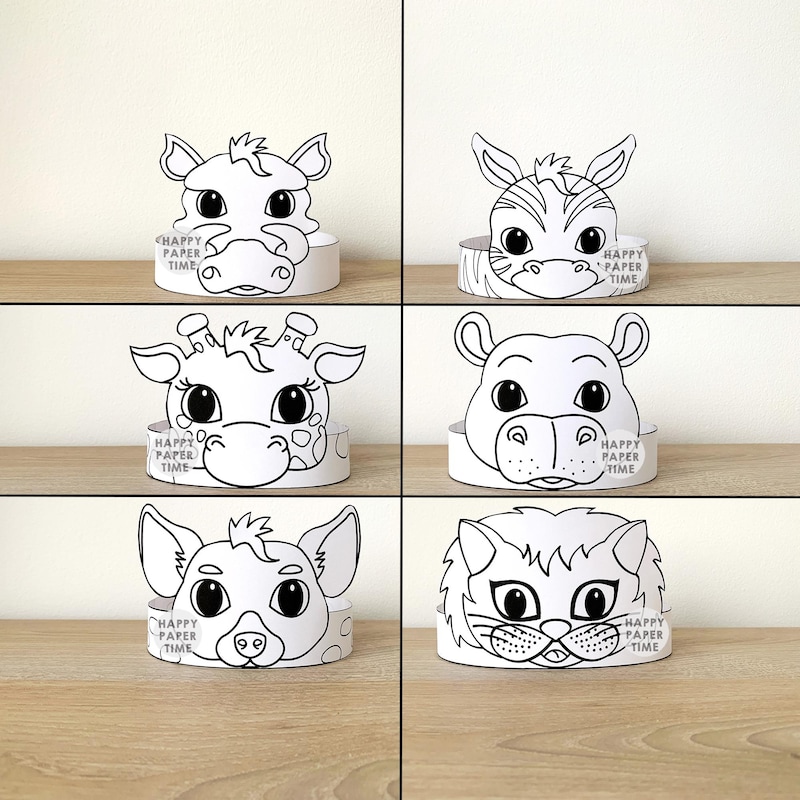 Jungle Crown Template - Etsy UK