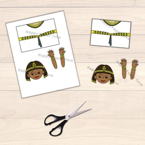 Cleopatra Toilet Paper Roll Craft Ancient Egypt Party Coloring ...