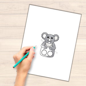 Koala Paper Craft Printable Australian Animal Finger Puppet Kids Craft ...