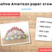 Native American Paper Craft Headdress Crown Party Template Printable ...