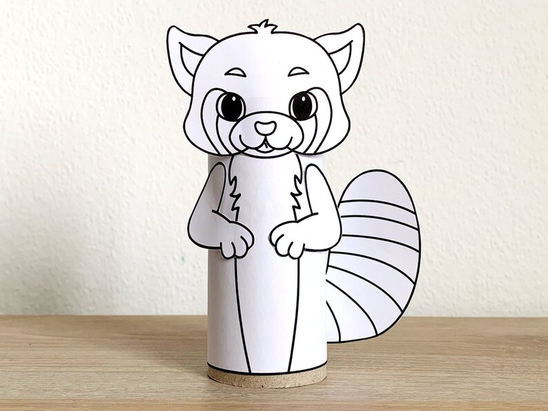 Red Panda Toilet Paper Roll Craft Asian Animal Jungle Party - Etsy