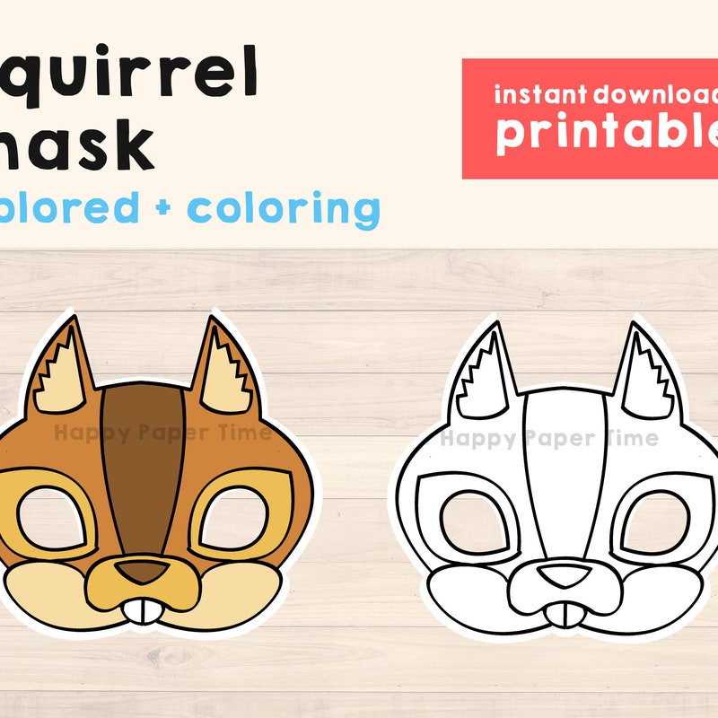 Squirrel Mask - Etsy