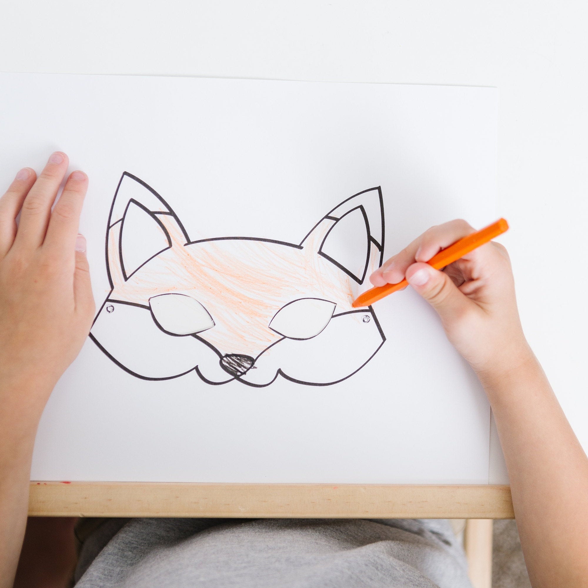 Fox Mask Woodland Mask Animal Mask Party Favor Fox Printable Woodland ...