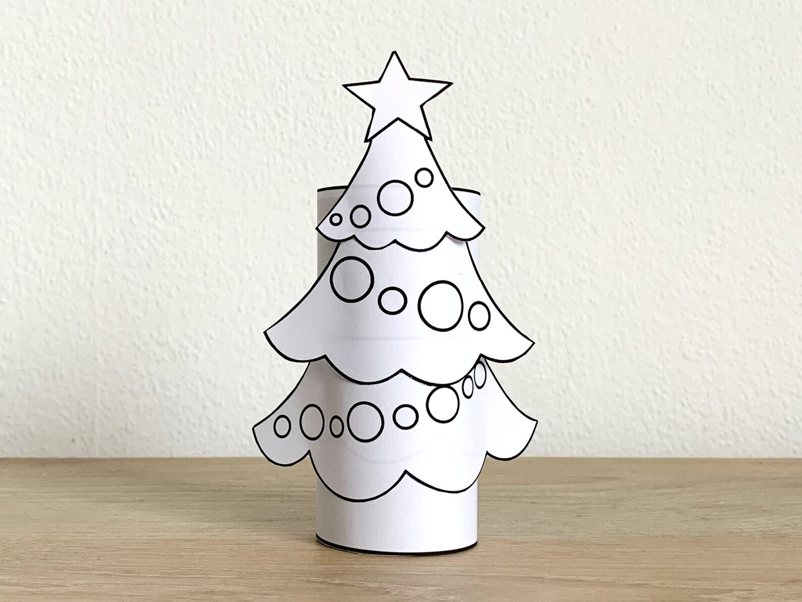 Christmas Tree Toilet Paper Roll Craft Christmas Party - Etsy