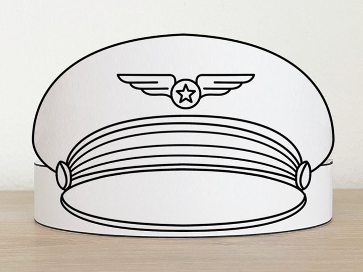 Pilot Hat Template
