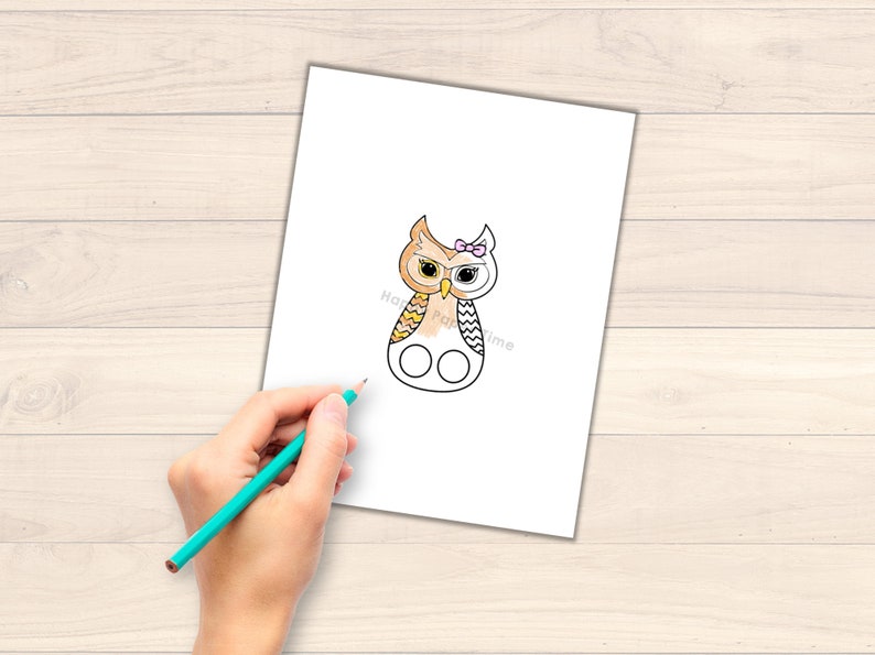 Owl Paper Craft Printable Woodland Animal Finger Puppet Kids - Etsy