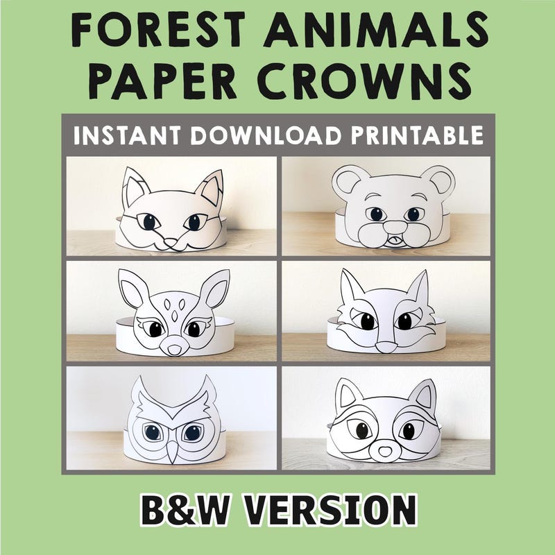 Birthday Crown Woodland - Etsy