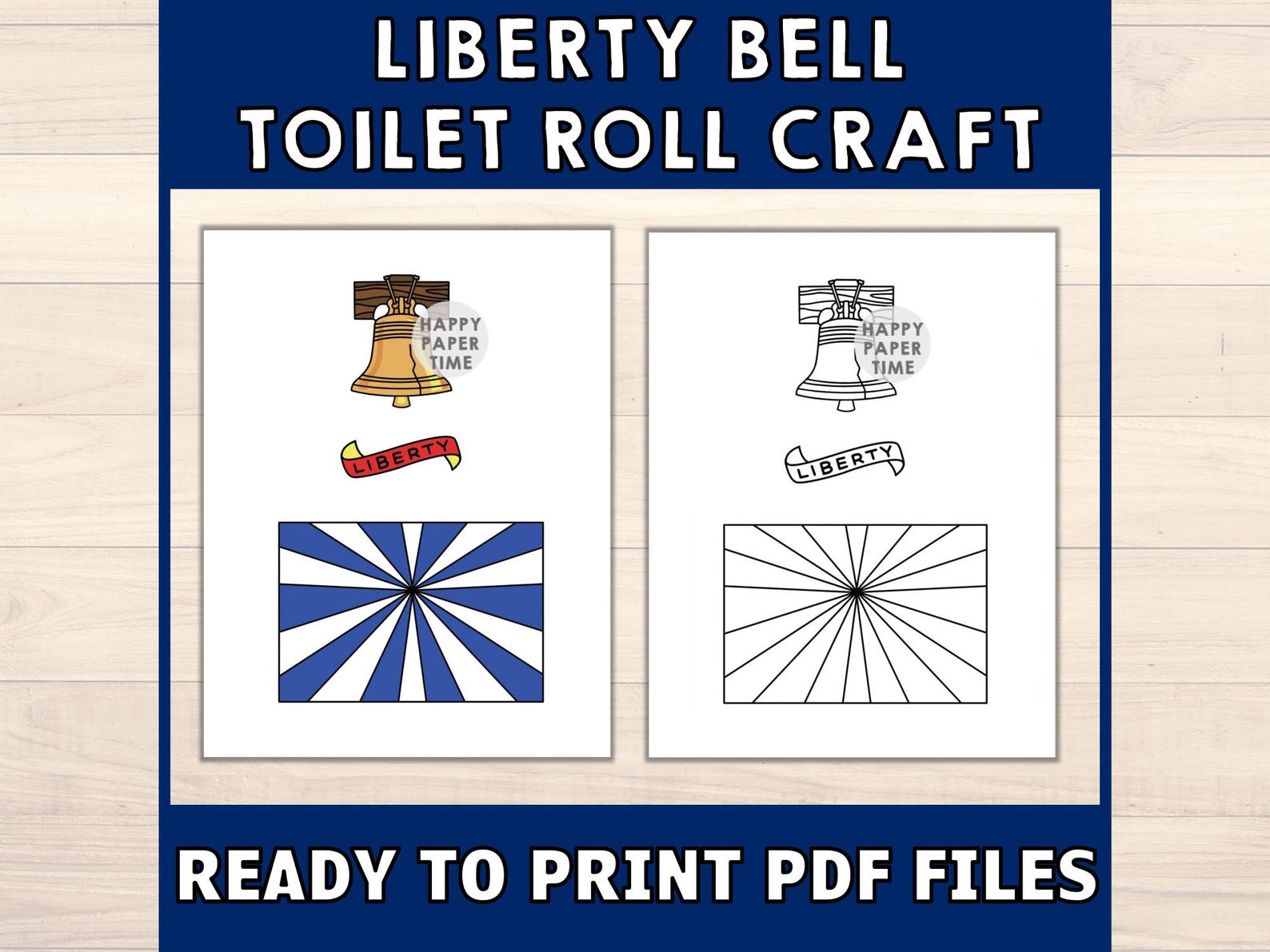 Liberty Bell Toilet Paper Roll Craft America Symbol 4th of July United ...
