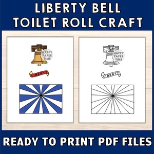Liberty Bell Toilet Paper Roll Craft America Symbol 4th of July United ...