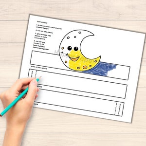 Moon Paper Crowns Astronomy Summer Spring Printable Kids Craft Birthday ...