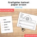 Firefighter Helmet Paper Crown Party Coloring Printable Kids Craft ...