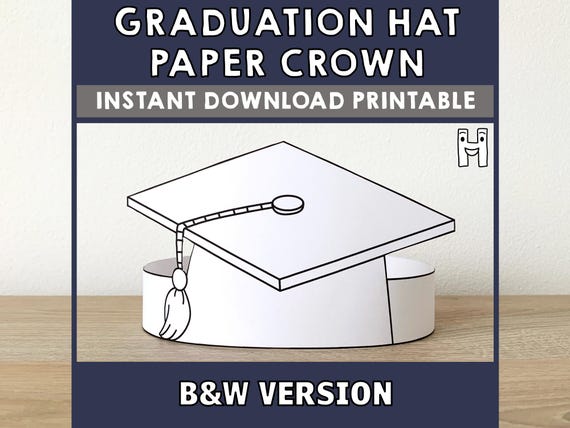 Graduation Hat Coloring Sheet