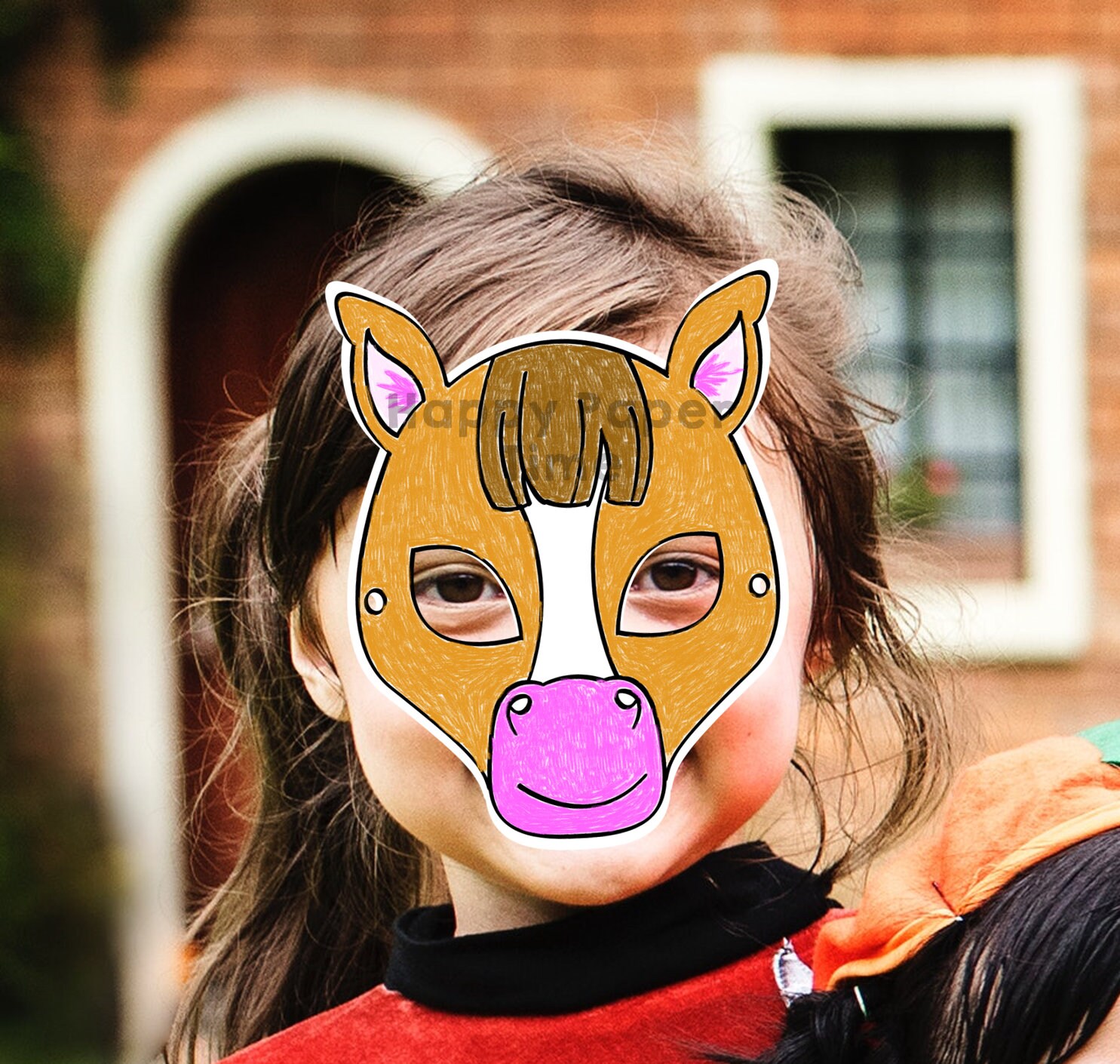 Horse Mask Animal Mask Party Favor Pony Mask Pony Printable - Etsy