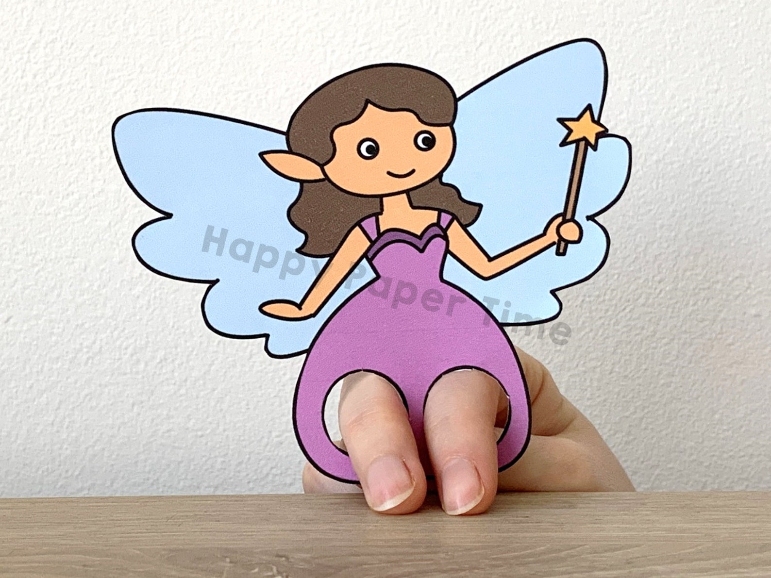 Fairy Paper Craft Printable Finger Puppet Template Kids Craft - Etsy