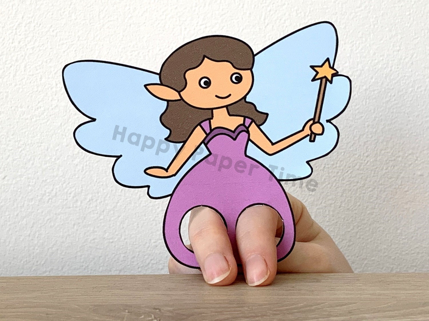 Fairy Paper Craft Printable Finger Puppet Template Kids Craft - Etsy UK