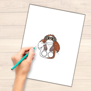 Orangutan Paper Craft Printable Asian Animal Finger Puppet Kids Craft ...