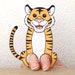 Tiger Paper Craft Printable Asian Animal Finger Puppet Kids Craft ...