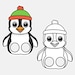 Penguin Paper Craft Printable Finger Puppet Template Kids Craft ...
