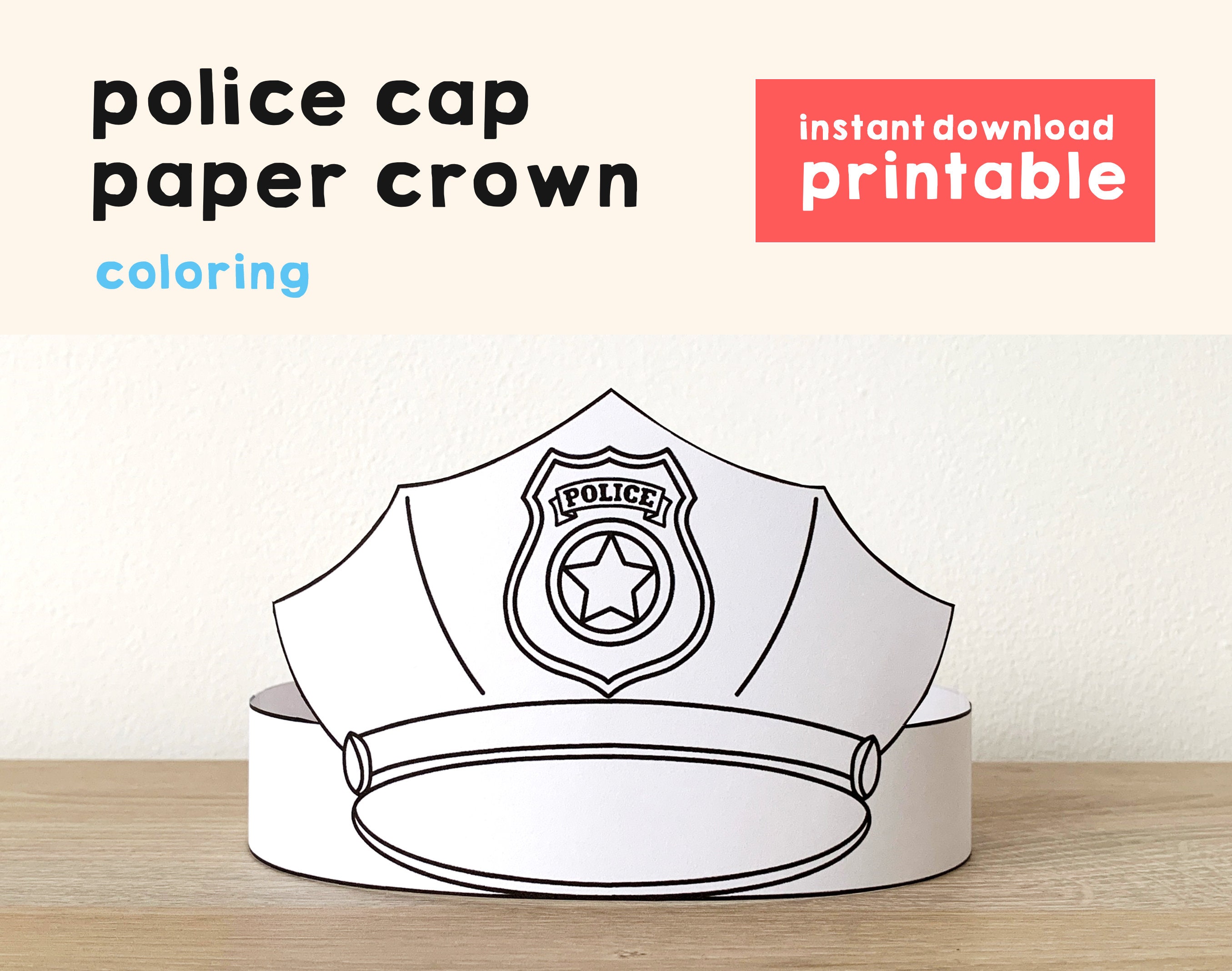 Printable Police Hat Template Ubicaciondepersonas cdmx gob mx