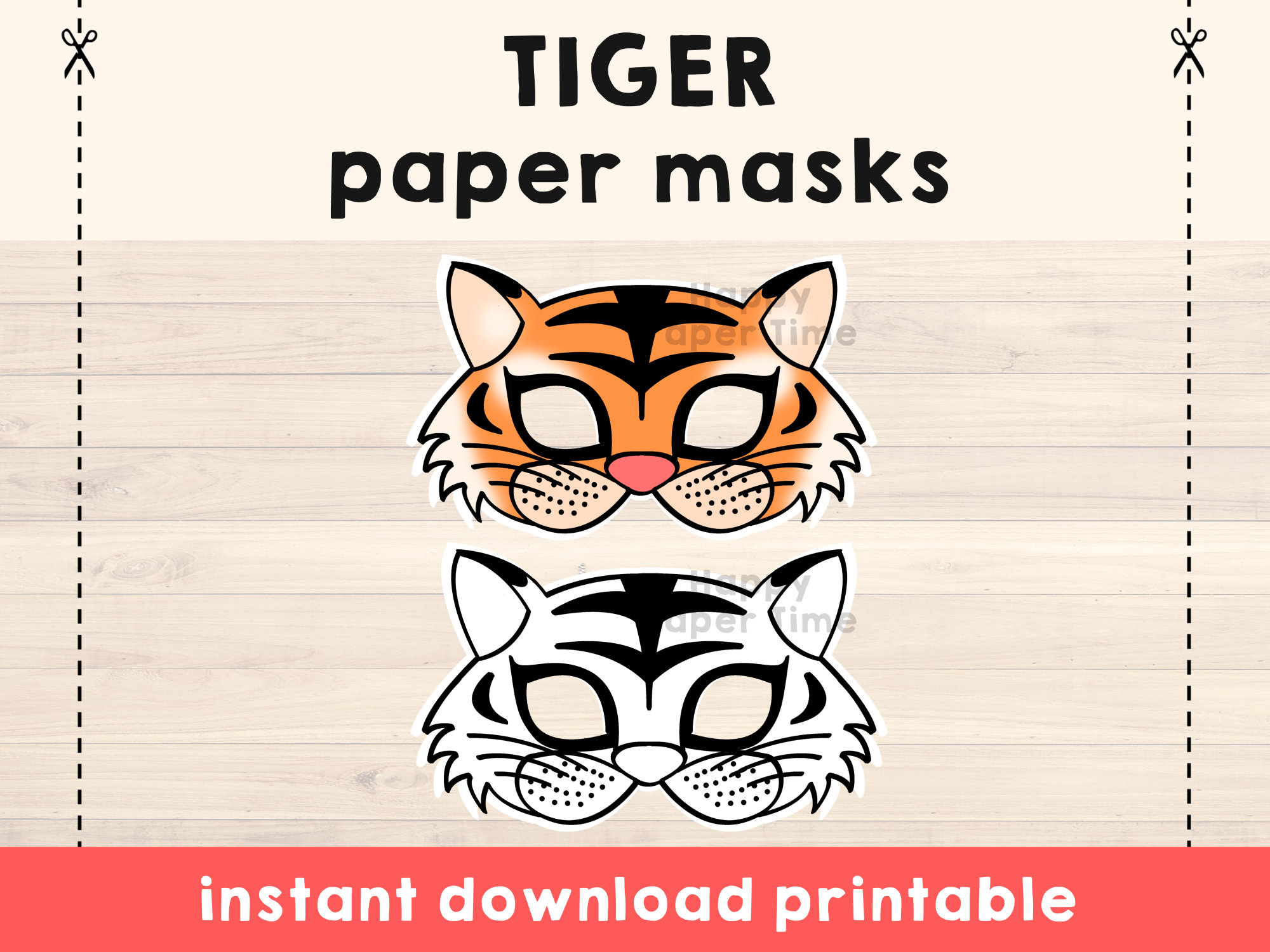 Tiger Mask Printable