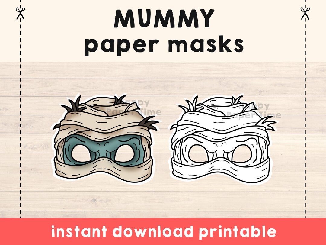 Mummy Egypt God Mask Ancient Egypt Party Halloween Template Costume Diy ...