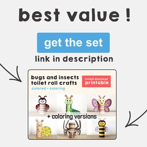 Spider Toilet Paper Roll Craft Bugs Insects Party Coloring Printable ...