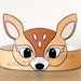 Deer Paper Crown Party Printable Kids Craft Woodland Birthday Gift ...